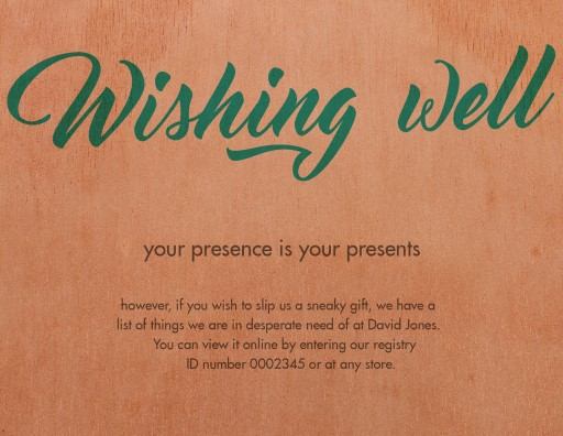 Modern Wishing Well & Wedding Wishing Well